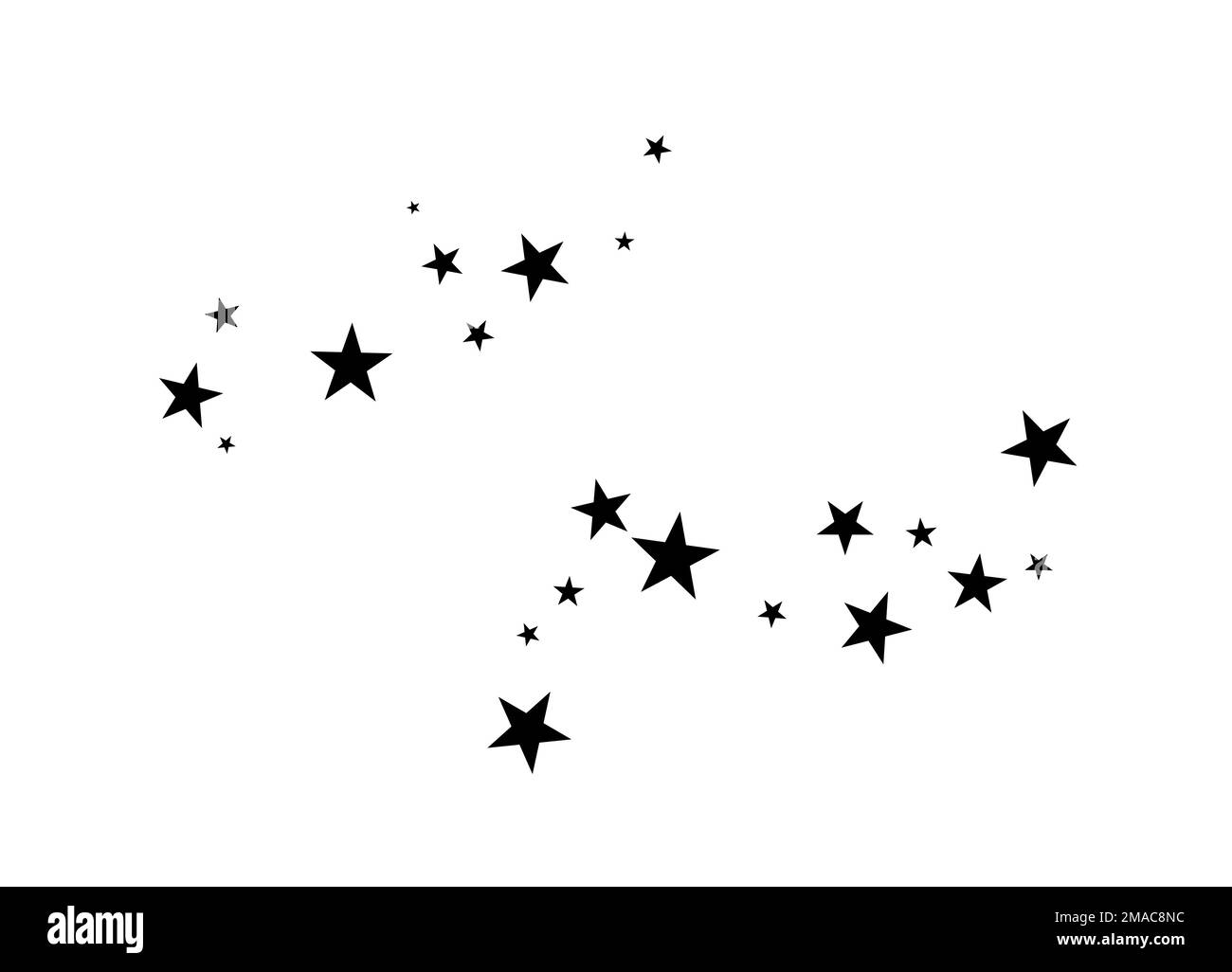 Fireworks star random source stream. Falling Star. Stars on a white ...