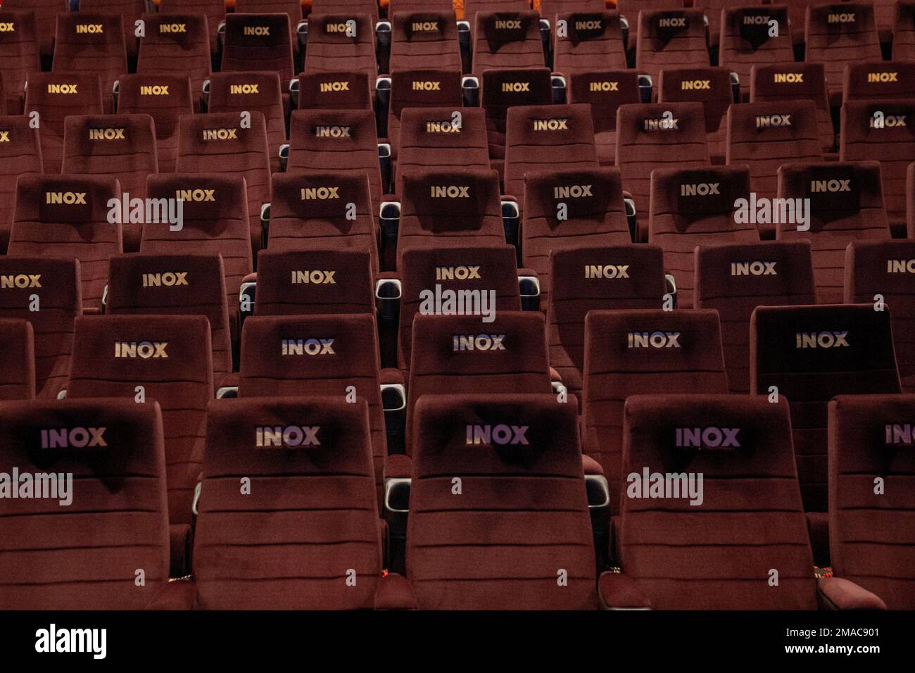 A view of the seating arrangement inside the newly constructed 'INOX ...