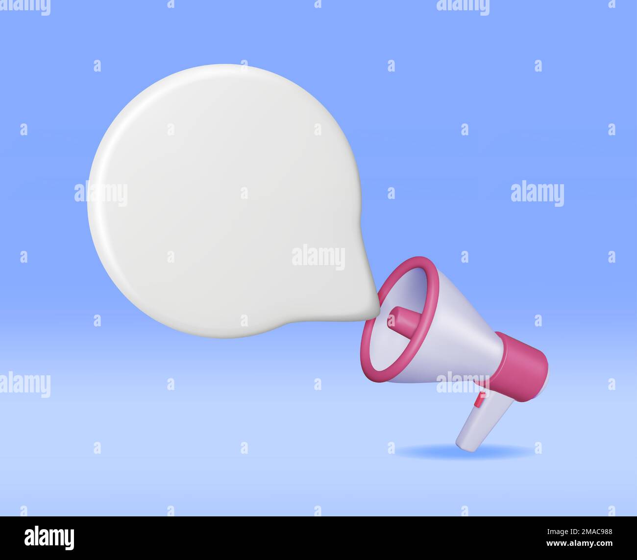 Bubble speech megaphone realistic Stock Vector Images - Alamy