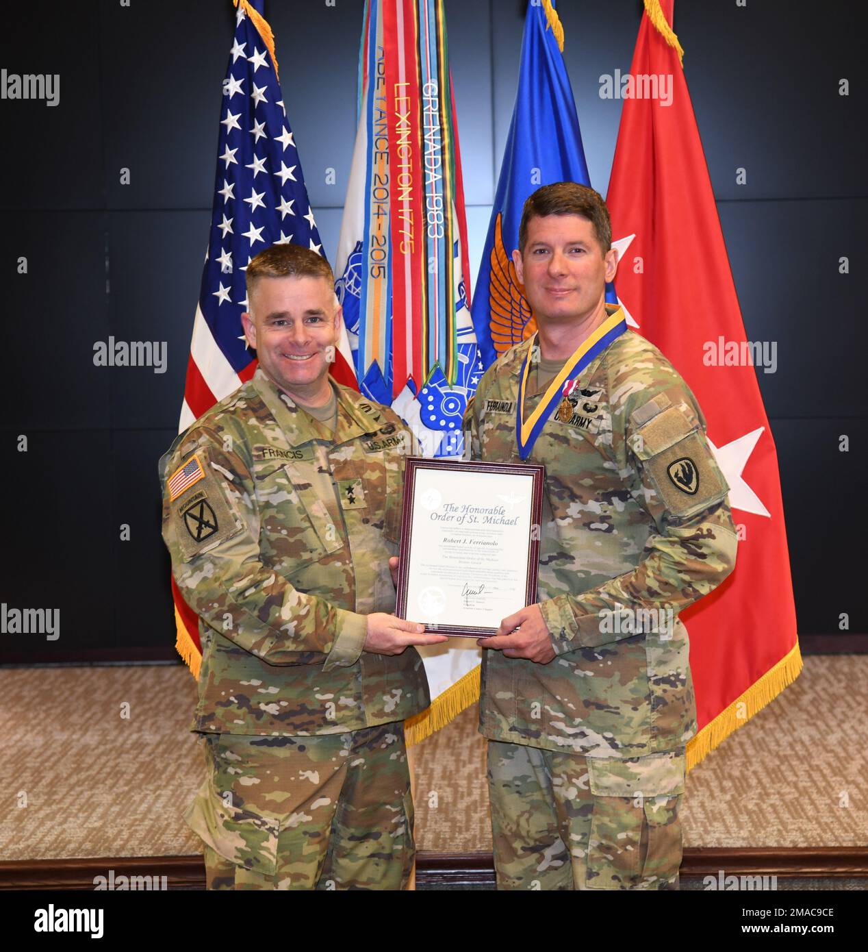 Captain Robert J. Ferrainolo, outgoing secretary to the general staff ...