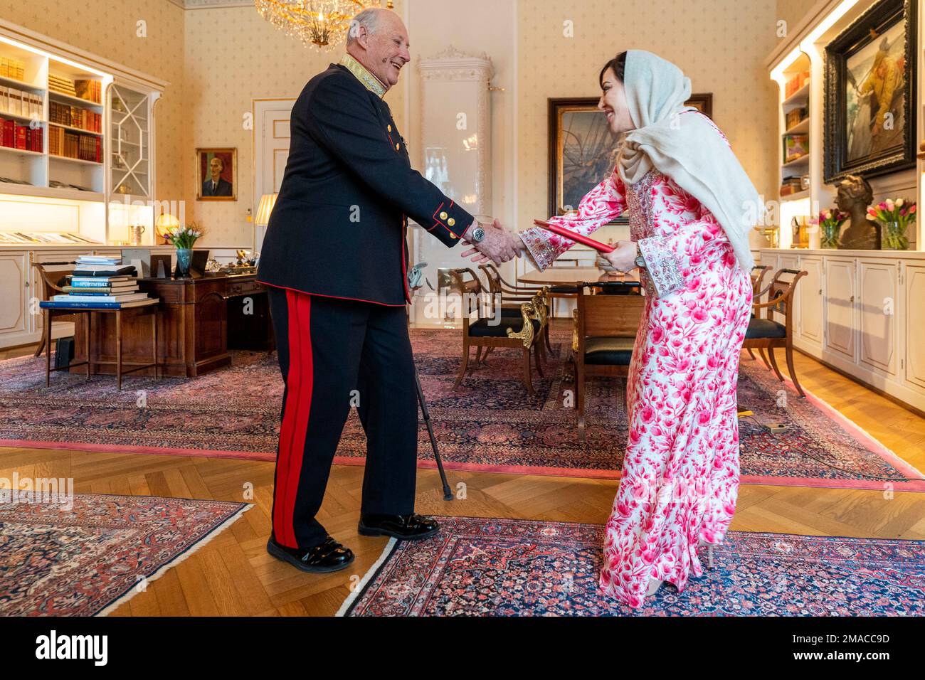 Oslo 20230119.King Harald receives the United Arab Emirates' new ...