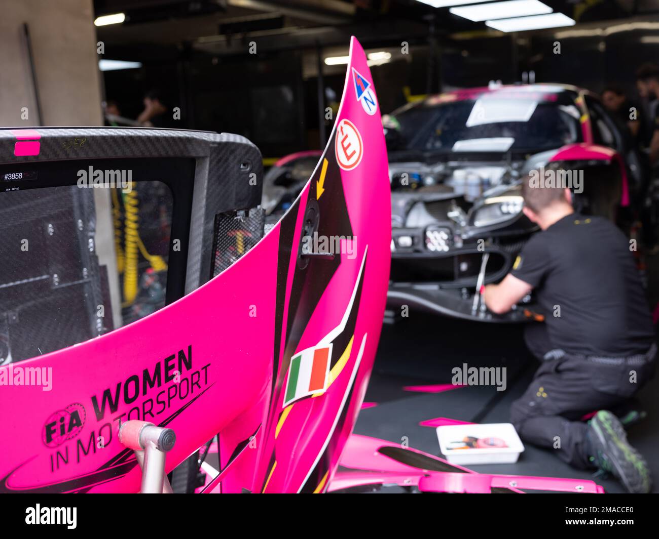 Le Mans / France - June 12-13 2022: 24 hours of Le Mans, In the stands ...