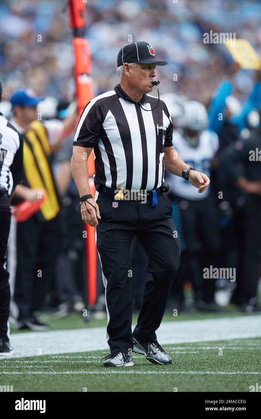 Line judge Jeff Seeman (45) during an NFL football game between the New ...