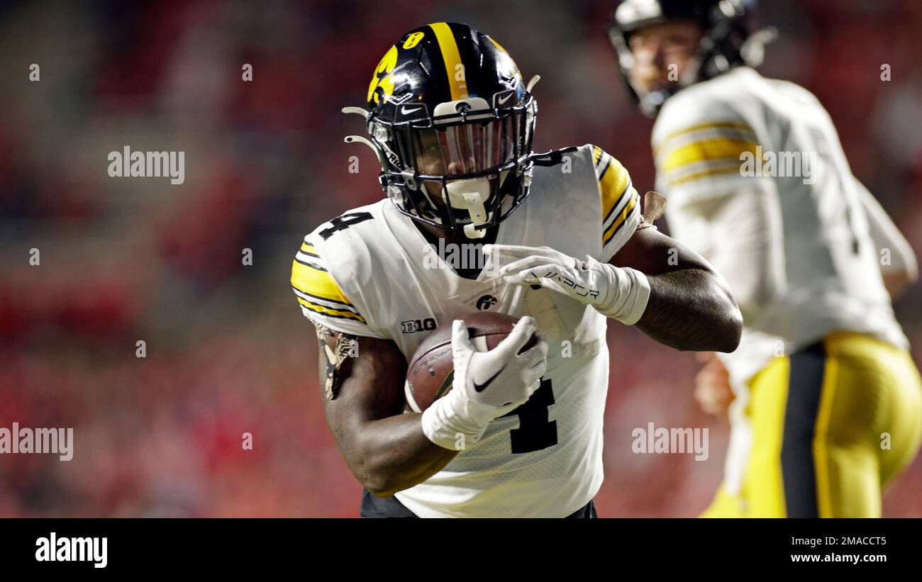 Iowa running back Leshon Williams (4) rushes for a touchdown against ...