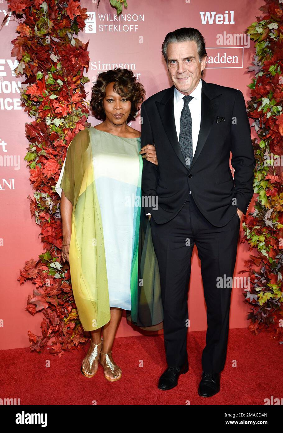 Alfre Woodard, left, and husband Roderick Spencer attend the Clooney ...