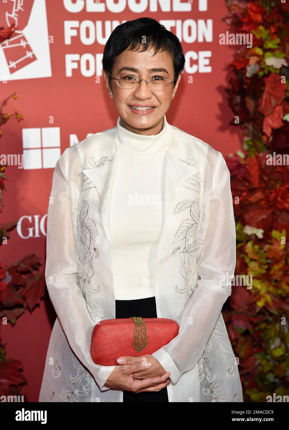 Journalist Maria Ressa attends the Clooney Foundation for Justice Albie ...