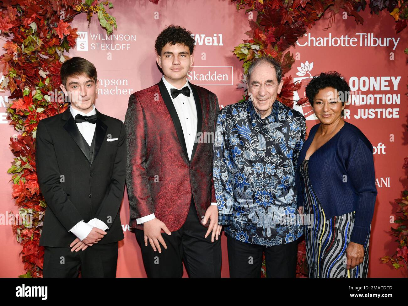 Justice Albie Sachs and family attend the Clooney Foundation for ...