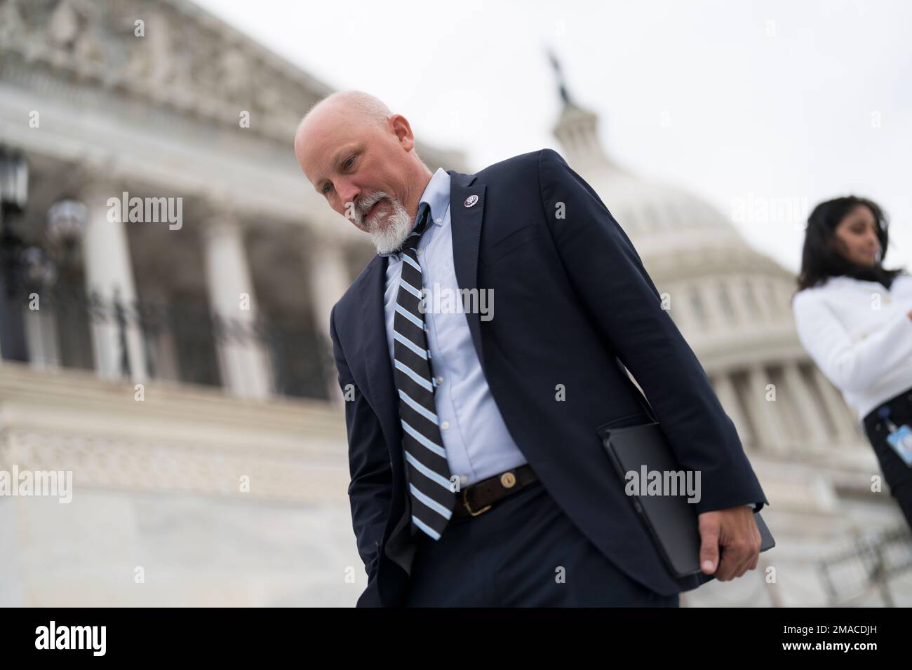 Rep. Chip Roy, R-Texas, departs during final votes at the Capitol in ...