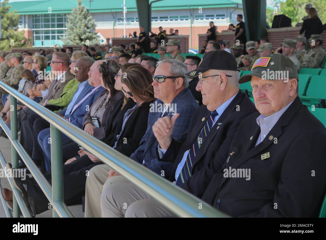 Community partners sit together during the 4th Infantry Division and ...