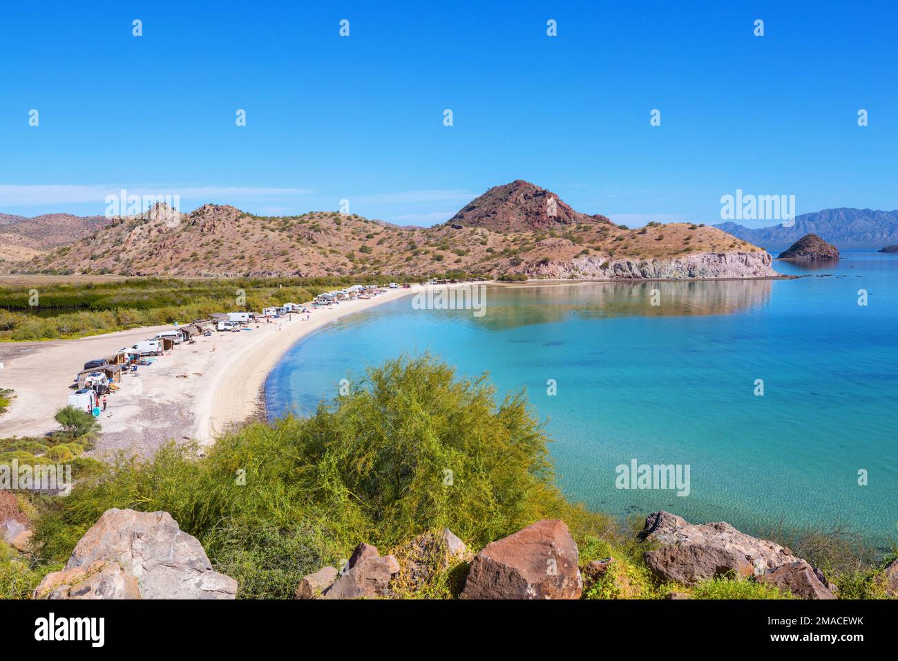 Beautuful Baja California landscapes, Mexico. Travel background ...