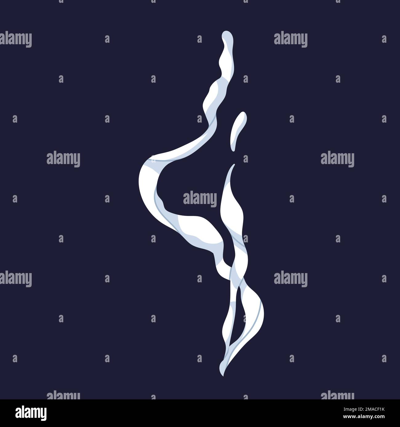 Cartoon cloud, smoke pattern. Smoke abstract cloud from gas. Vapor ...