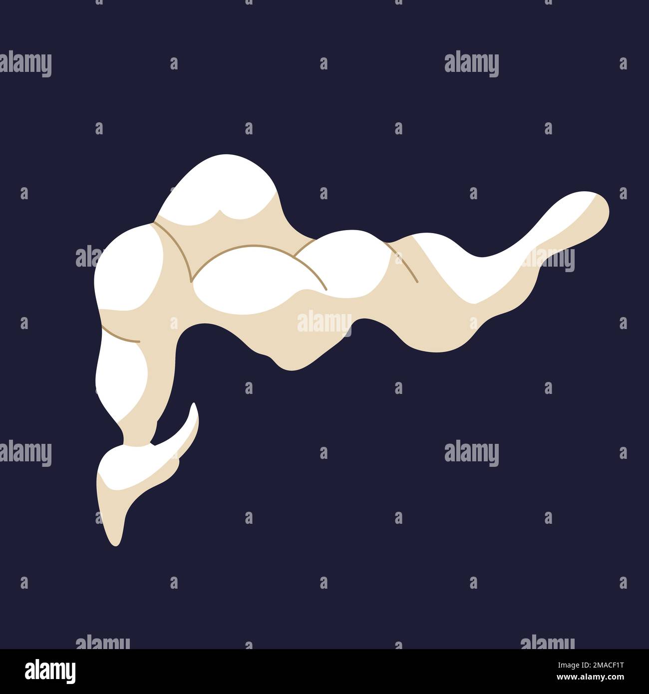 Smoke abstract cloud from gas, fume, air trail, dust, explosion, smog ...