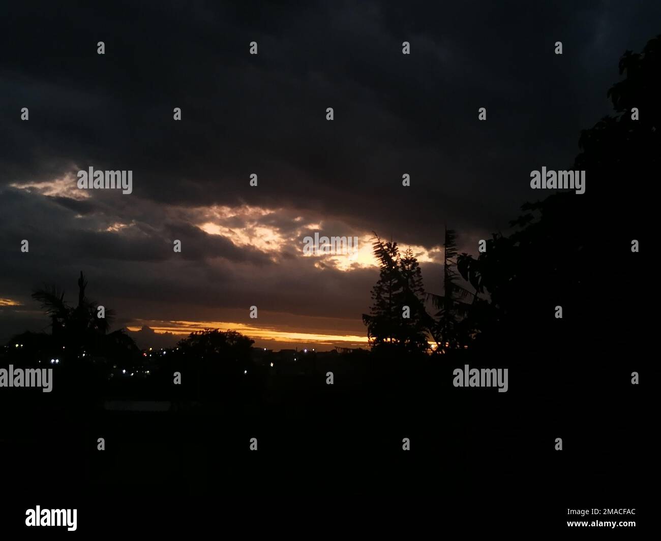 A night view of Braelynn East London in South Africa Stock Photo - Alamy