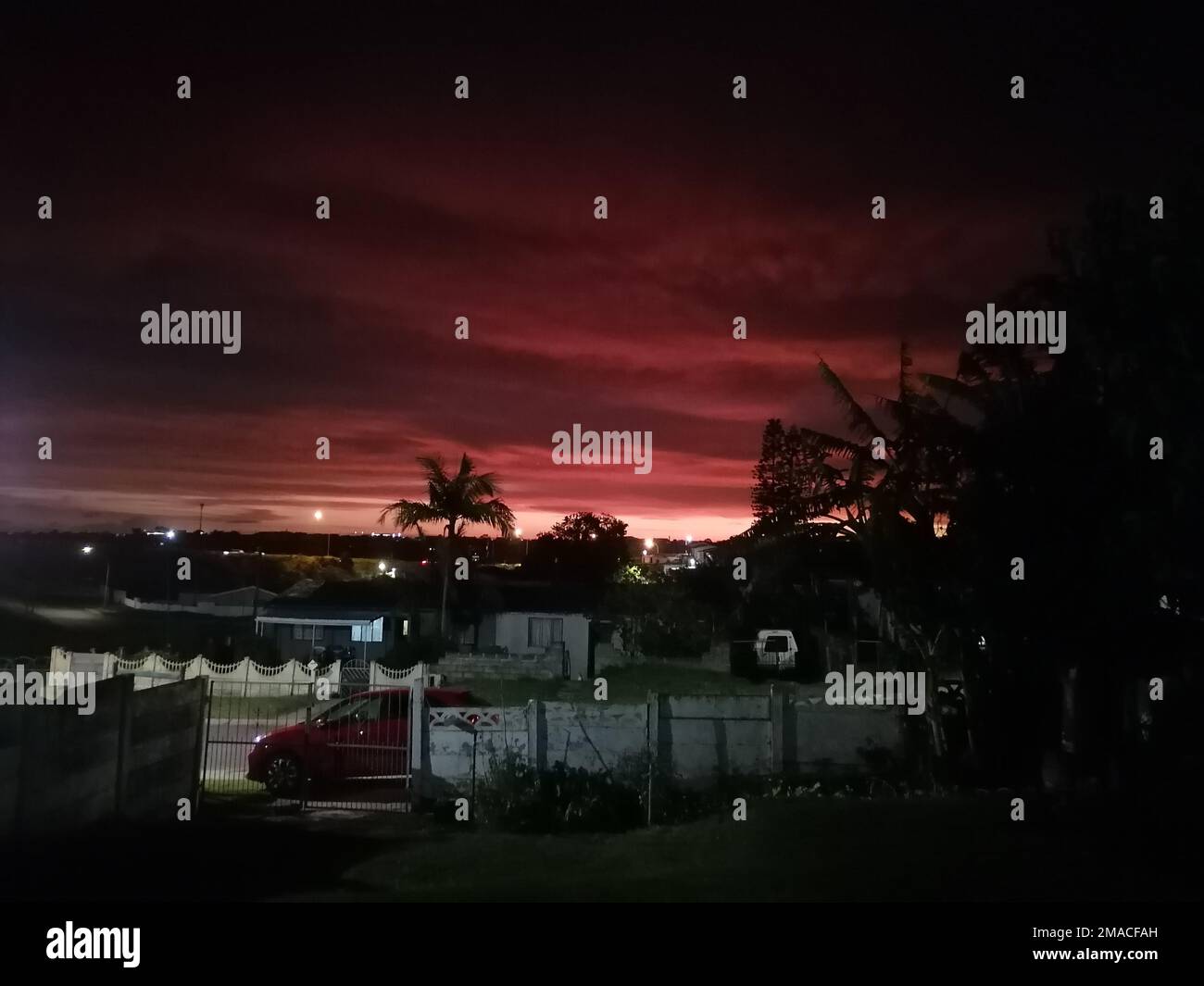 A night view of Braelynn East London in South Africa Stock Photo - Alamy