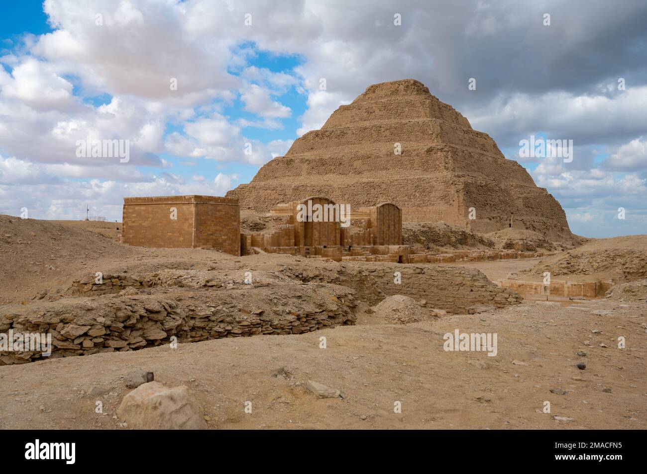 Djoser Step Pyramid, Saqqara, Cairo, Egypt Stock Photo - Alamy