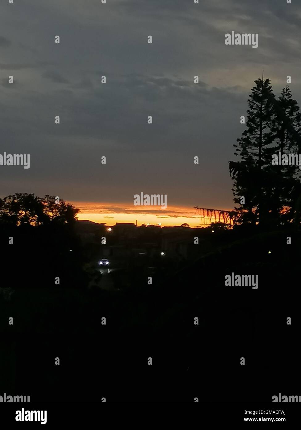 A night view of Braelynn East London in South Africa Stock Photo - Alamy