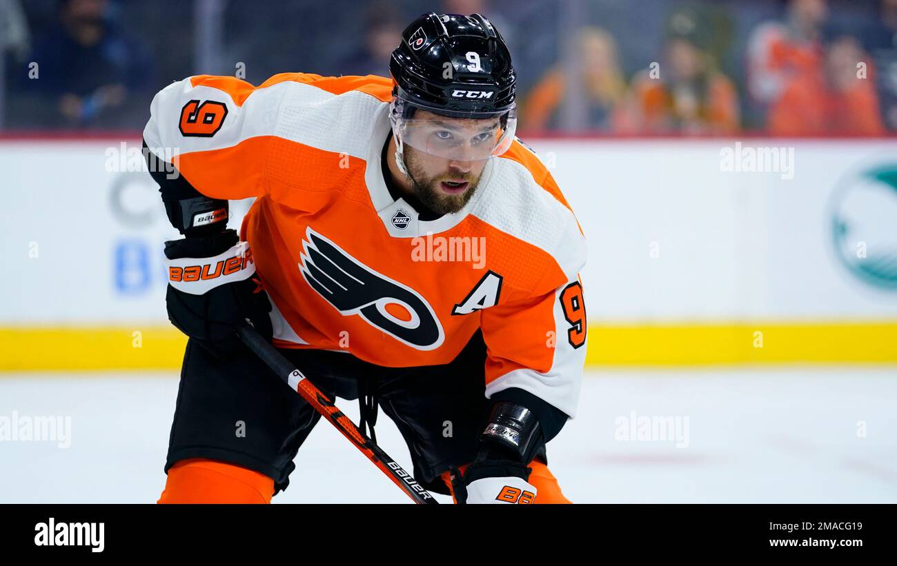 Philadelphia Flyers' Ivan Provorov plays during a preseason NHL hockey ...