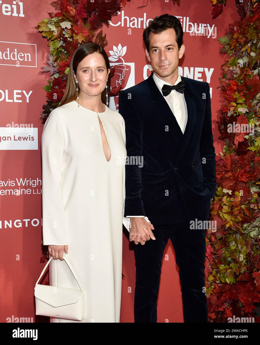 Grace Gummer, left, and husband Mark Ronson attend the Clooney ...