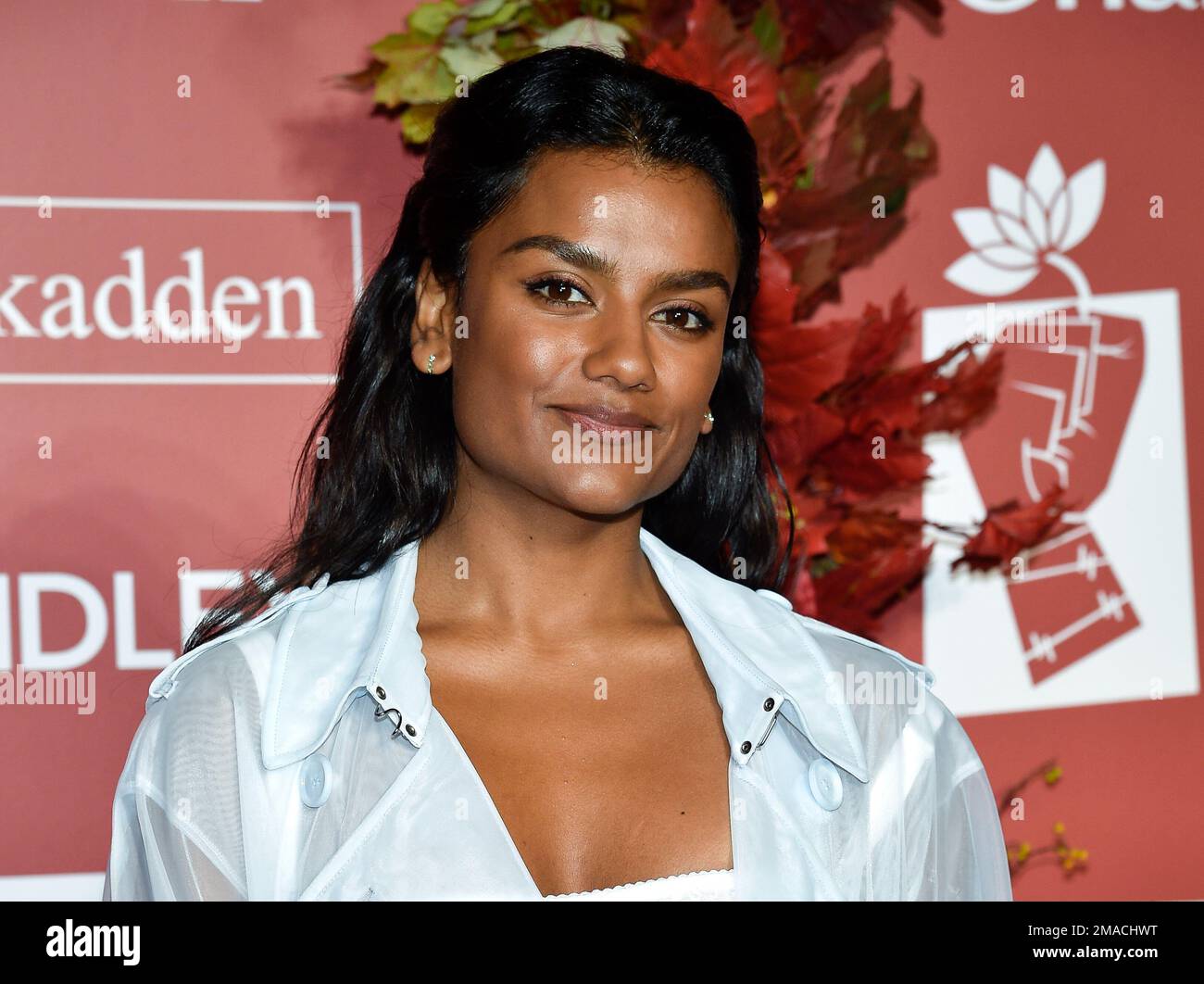 Simone Ashley attends the Clooney Foundation for Justice Albie Awards ...
