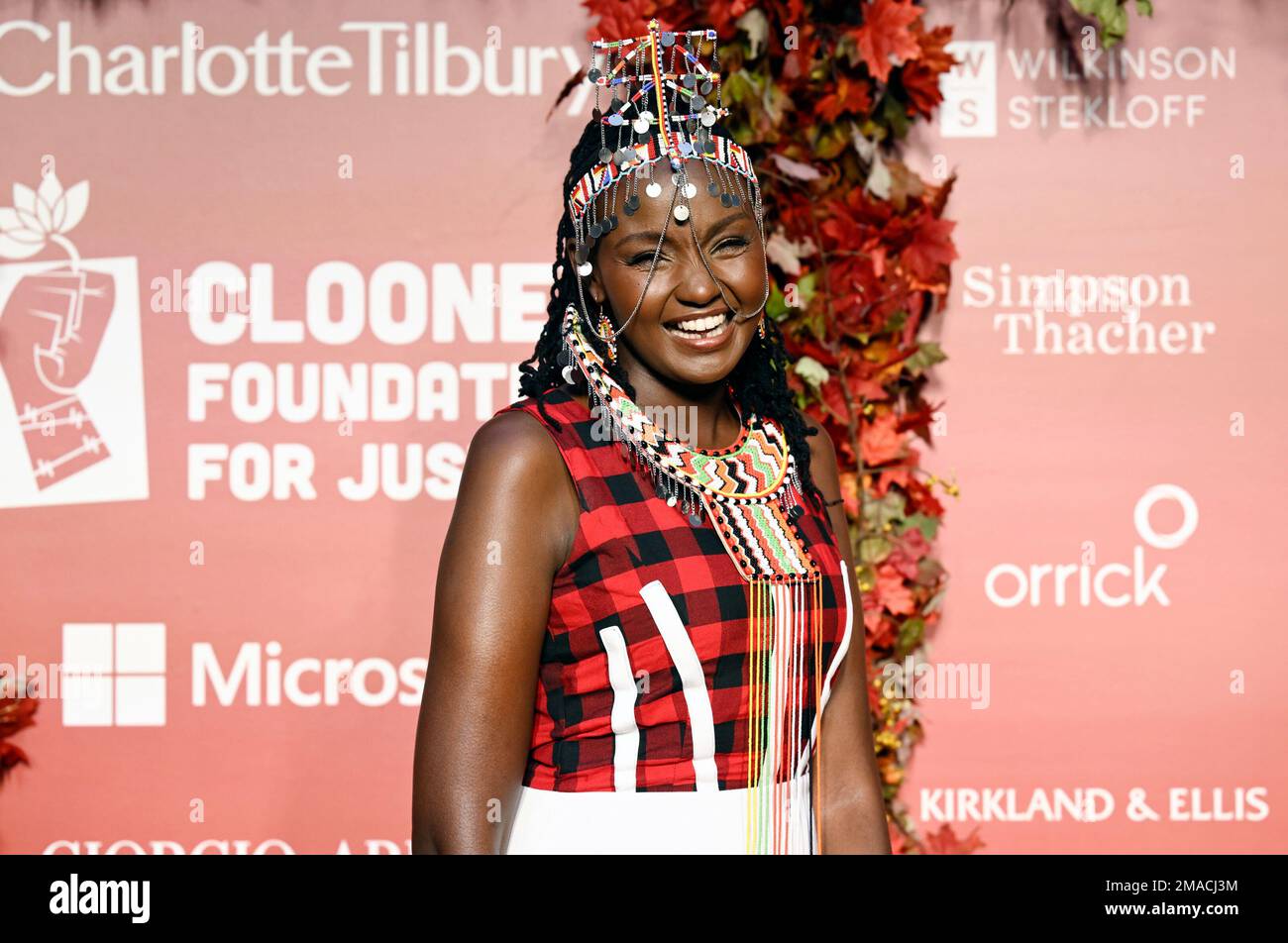 Samburu Girls Foundation founder Dr. Josephine Kulea attends the Clooney Foundation for Justice ...