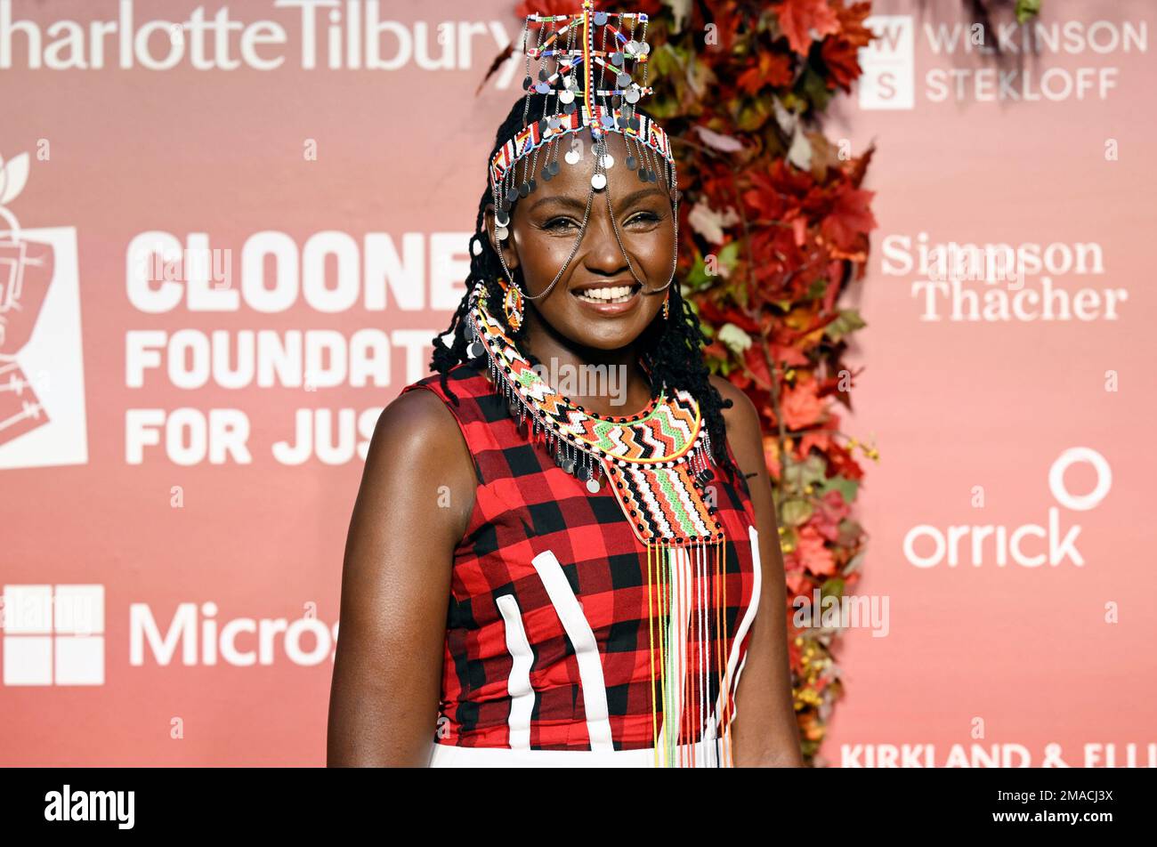 Samburu Girls Foundation founder Dr. Josephine Kulea attends the Clooney Foundation for Justice ...