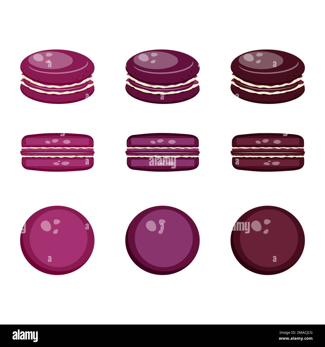 French macarons coffee Stock Vector Images - Alamy
