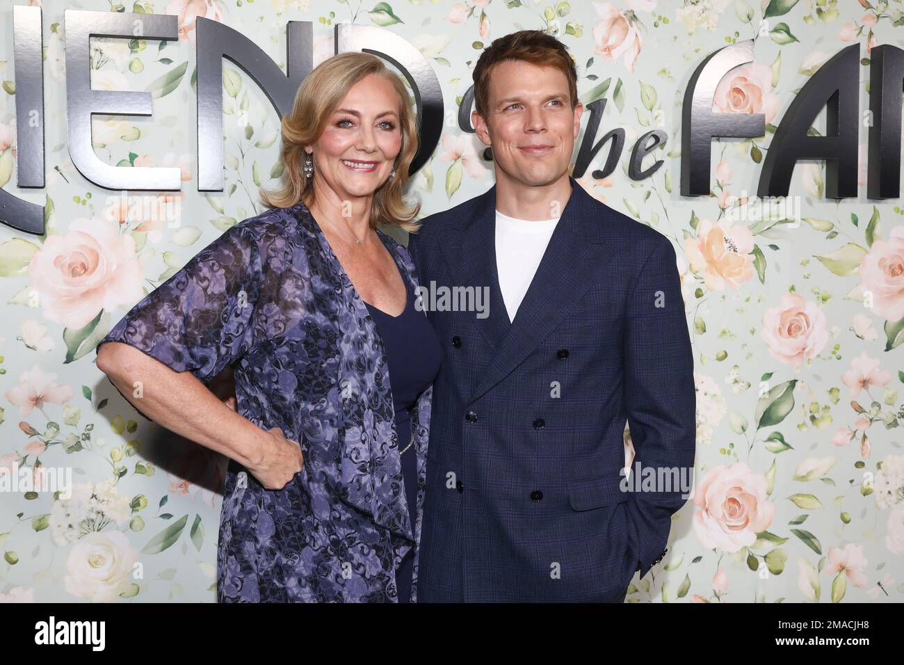 Producer Jan Broberg, left, and actor Jake Lacy, right, attend the ...