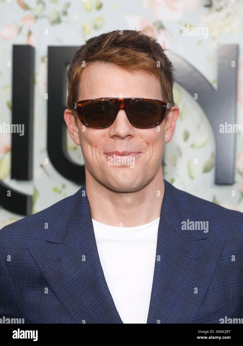 Actor Jake Lacy attends the world premiere of the Peacock limited ...