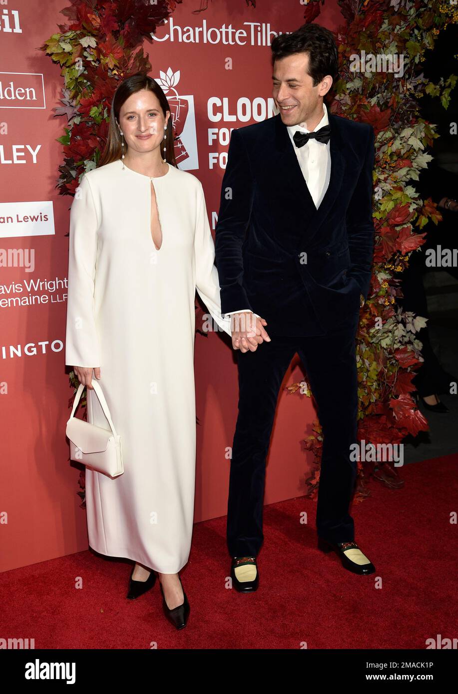 Grace Gummer, left, and Mark Ronson attend the Clooney Foundation for ...