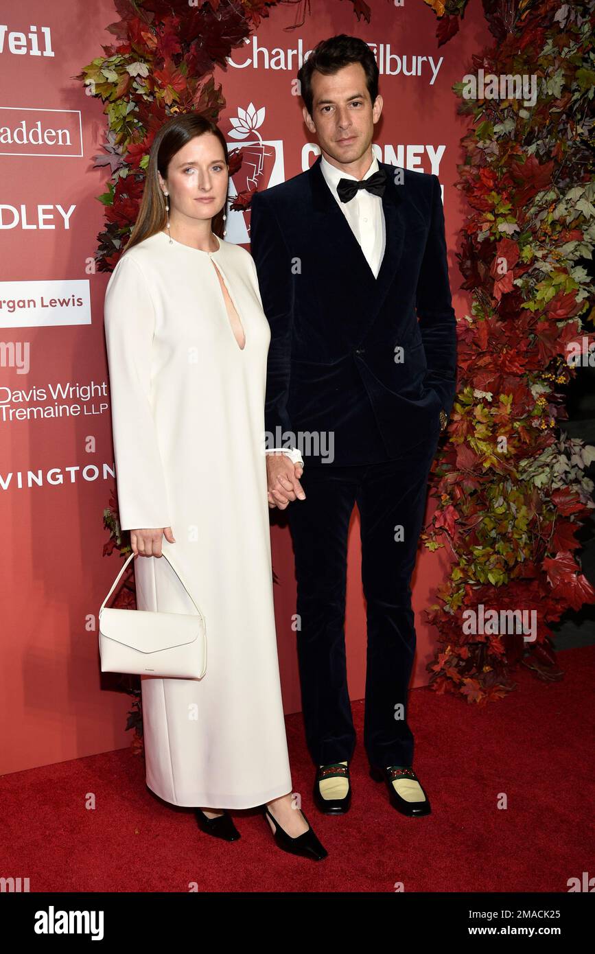 Grace Gummer, left, and Mark Ronson attend the Clooney Foundation for ...