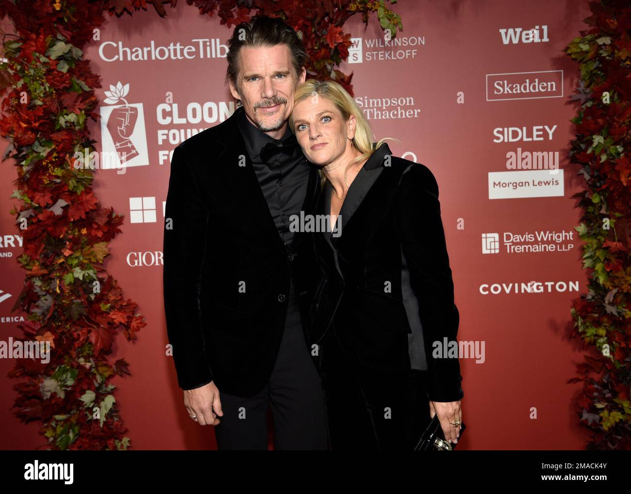 Ethan Hawke, left, and Ryan Hawke attend the Clooney Foundation for ...