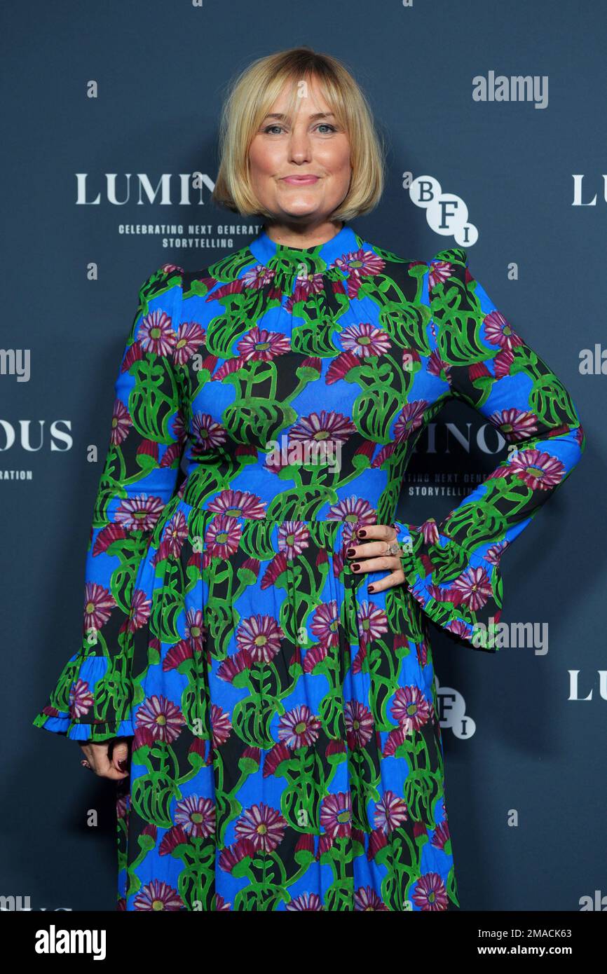 Mika Simmons poses for photographers on arrival at the 'BFI Luminous ...