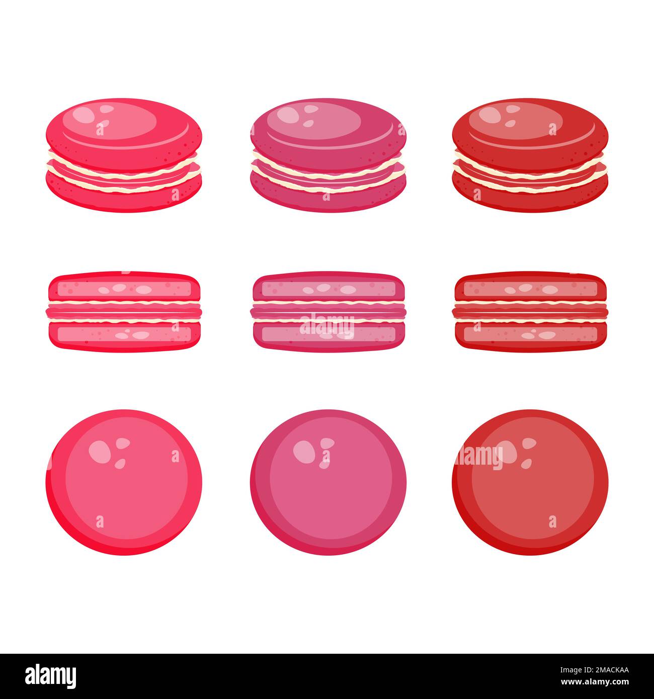 Macaron red Stock Vector Images - Alamy