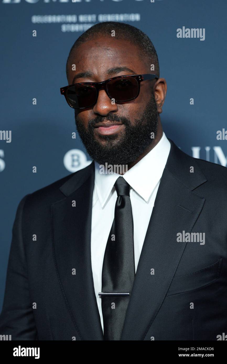 Baff Akoto poses for photographers on arrival at the 'BFI Luminous ...