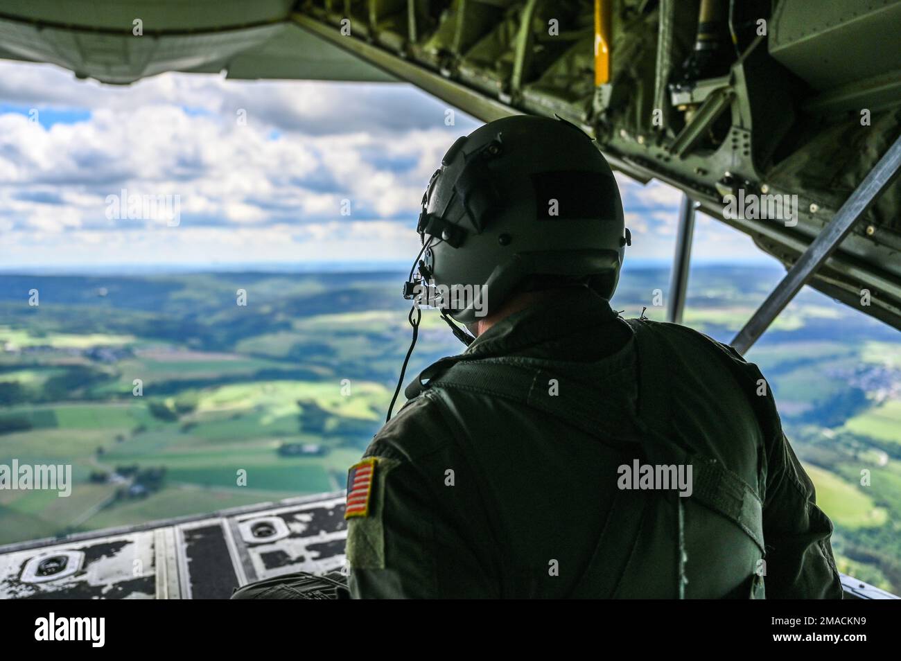 U.S. Air Force Tech. Sgt. John Huberty, 37 Airlift Squadron loadmaster ...
