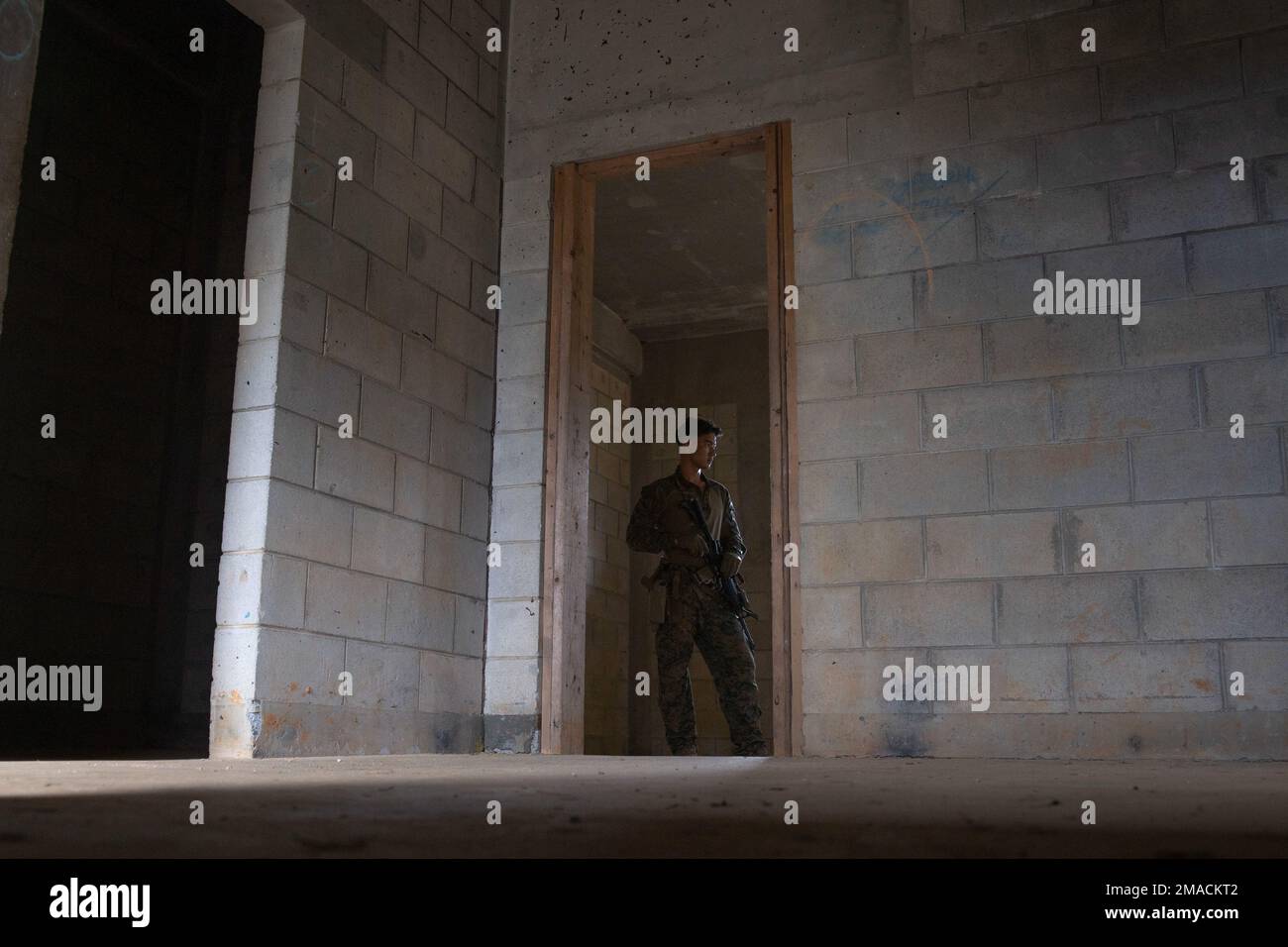 U.S. Marine Corps Lance Cpl. Charles Roth, a reconnaissance Marine with ...
