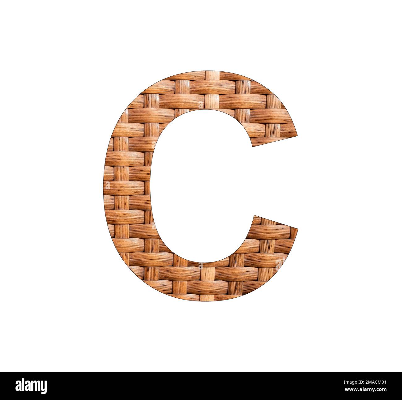 Alphabet Letter C - Natural Rattan Background Stock Photo - Alamy
