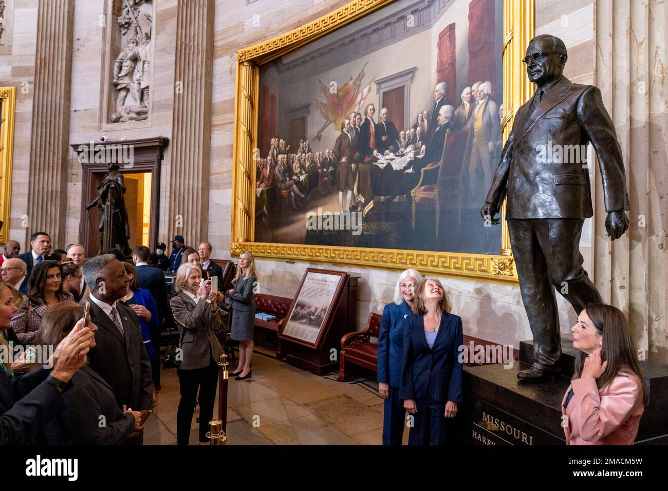 The Congressional statue of former President Harry S. Truman is ...