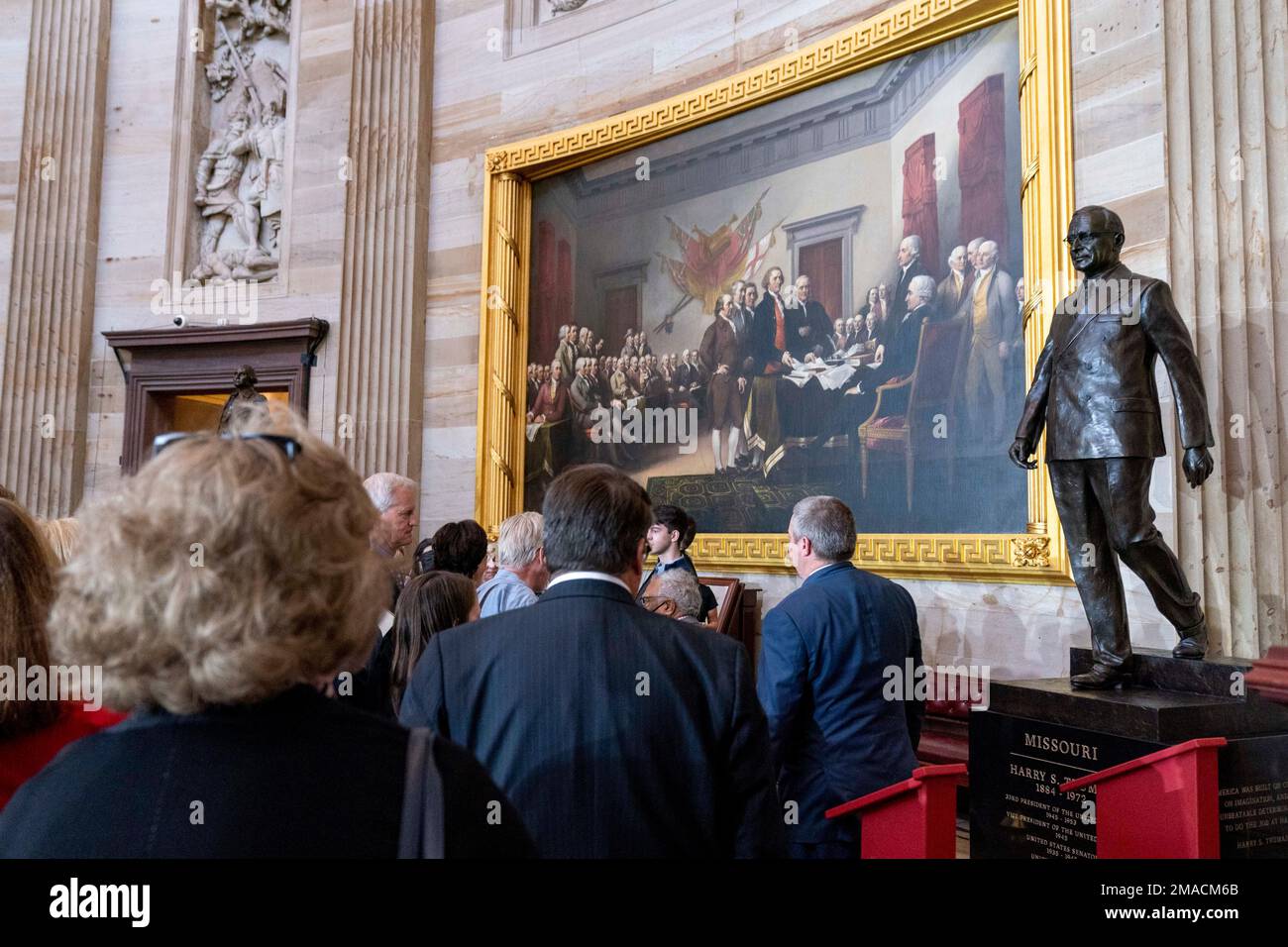 The Congressional statue of former President Harry S. Truman is ...