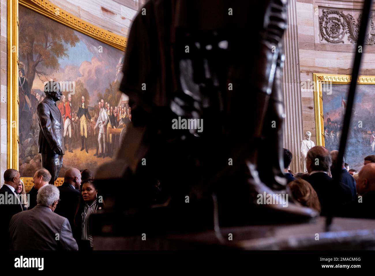 The Congressional statue of former President Harry S. Truman is ...