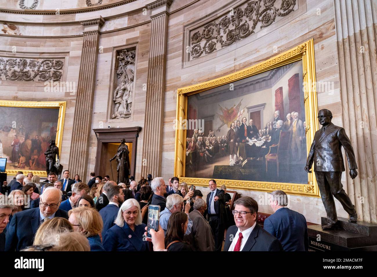 The Congressional statue of former President Harry S. Truman is ...