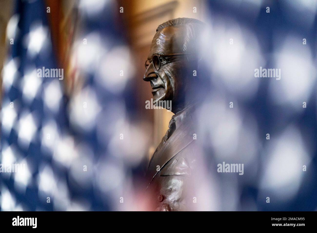 The Congressional statue of former President Harry S. Truman is ...