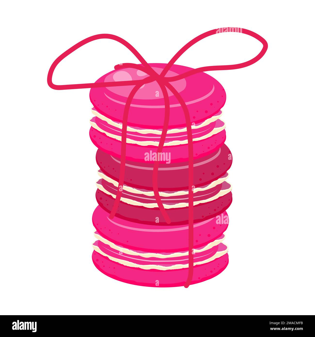 Sweet colorful set with french macaroons with good wishes Stock Vector ...