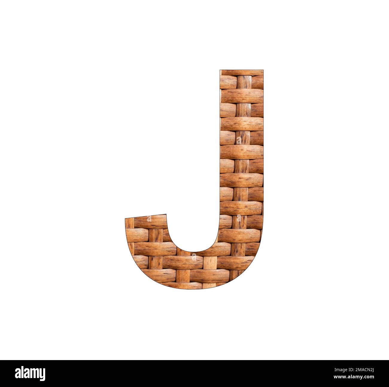 Uppercase Letter J - Synthetic Rattan Background Stock Photo - Alamy