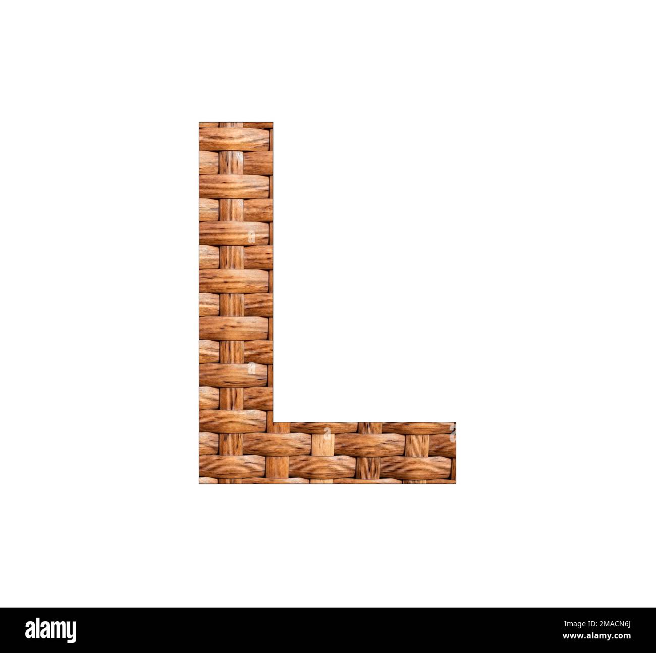 Uppercase Letter L - Synthetic Rattan Background Stock Photo - Alamy