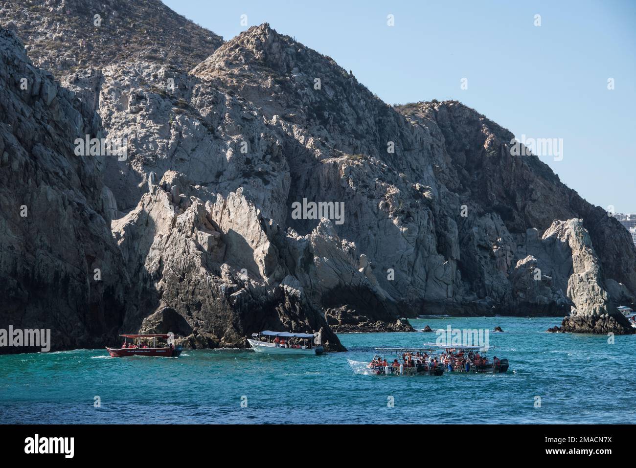 The very tip the Baja Peninsula is called Land's End and is marked by a ...