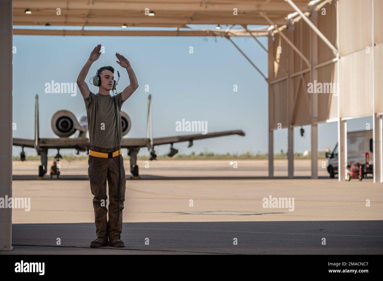 U.S. Air Force Airman Logan Lantz, 357th Fighter Generation Squadron A ...