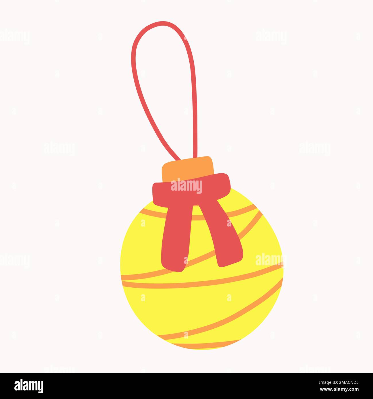 decorations for Christmas tree. Colored vector illustration in flat ...