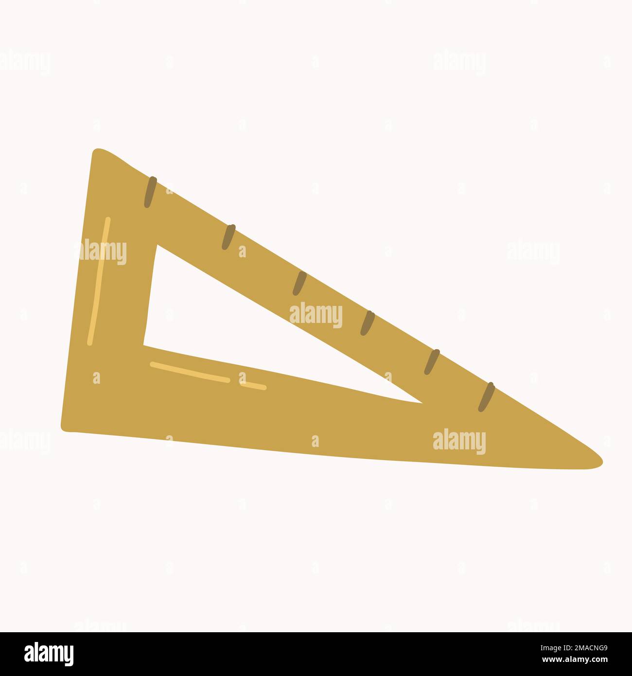 School angle ruler. Vector design isolated on white background Stock ...