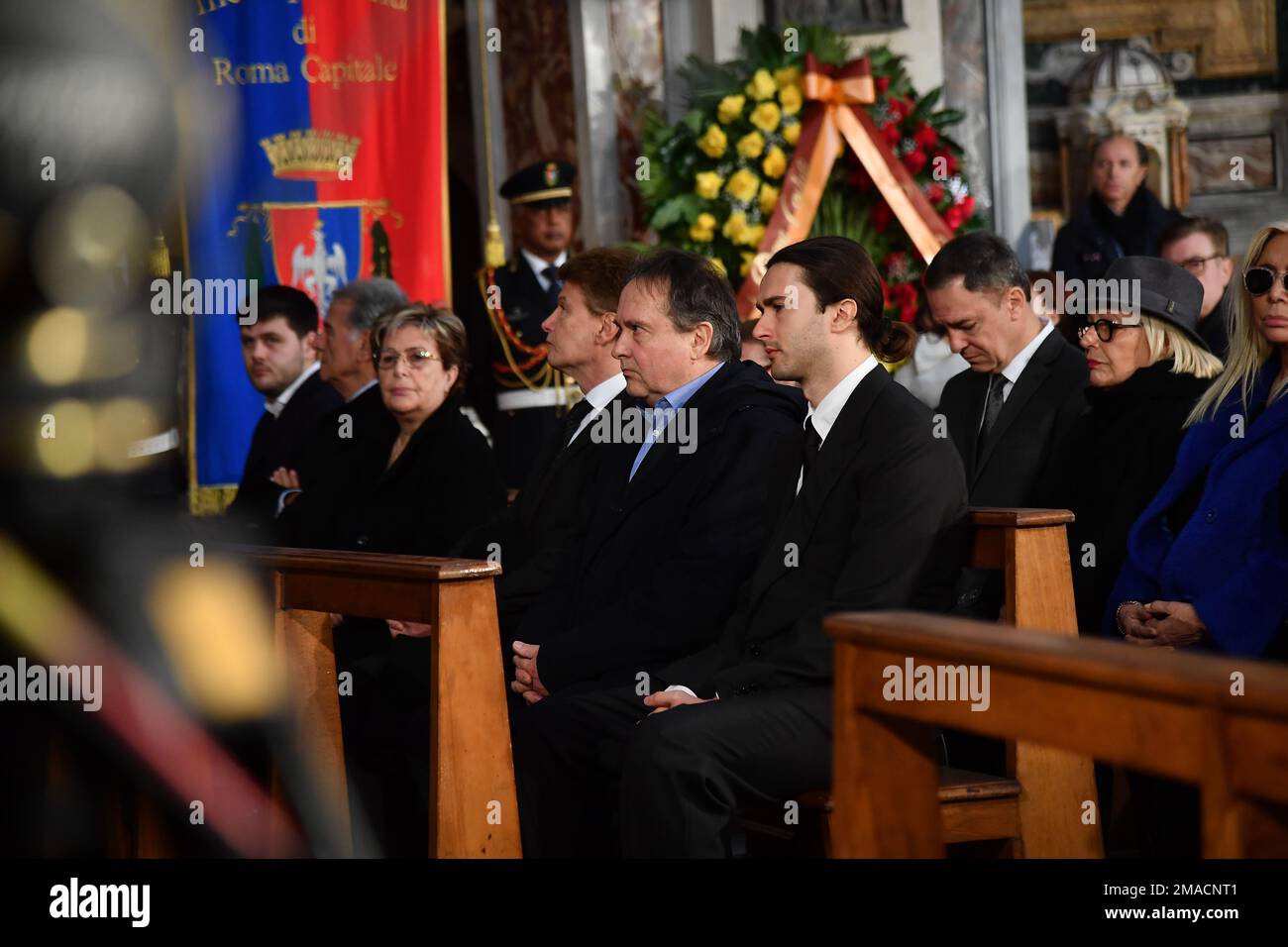 Rome, Italy. 19th Jan, 2023. Rome, funeral of Gina Lollobrigida in the ...